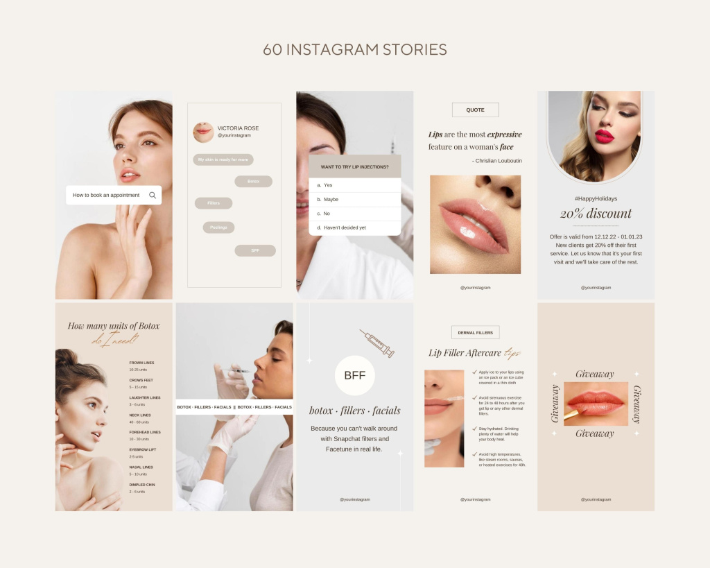 Aesthetic Nurse Instagram Templates - Atriel