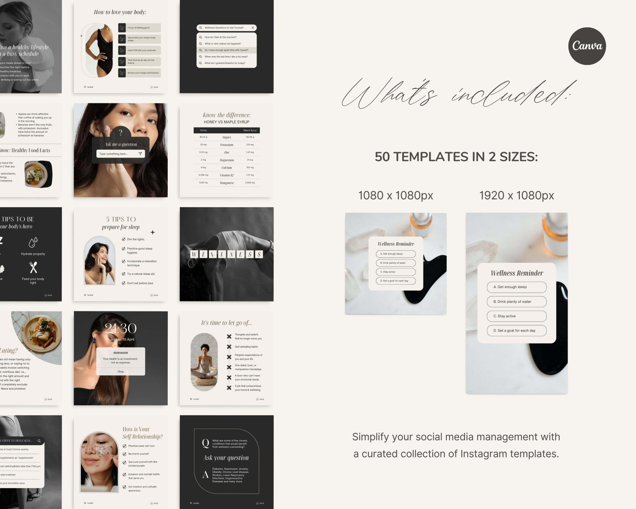 Health and Wellness Instagram Templates - Atriel