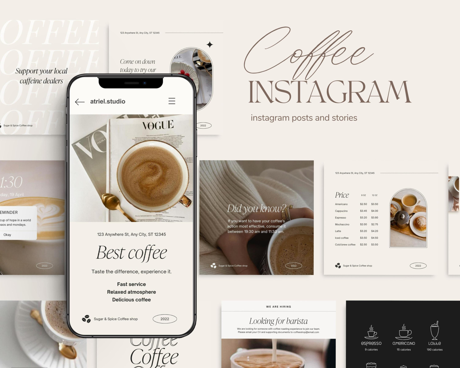 Instagram Coffee Templates - Atriel