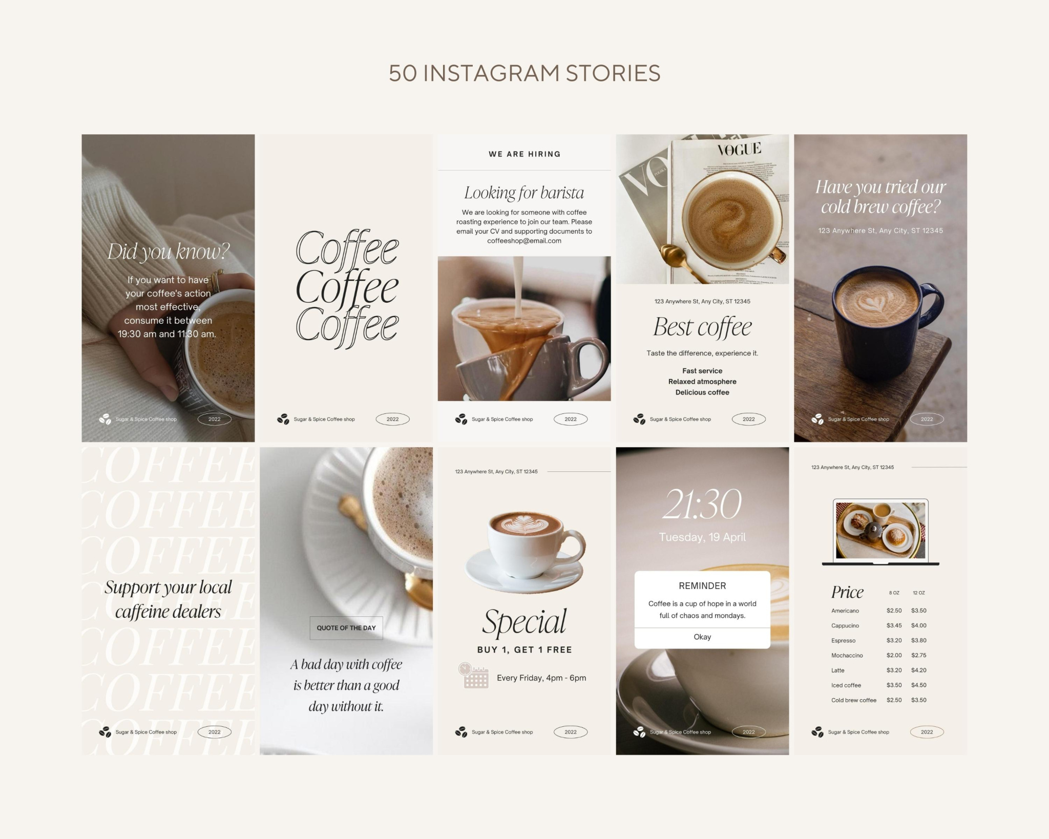 Instagram Coffee Templates - Atriel