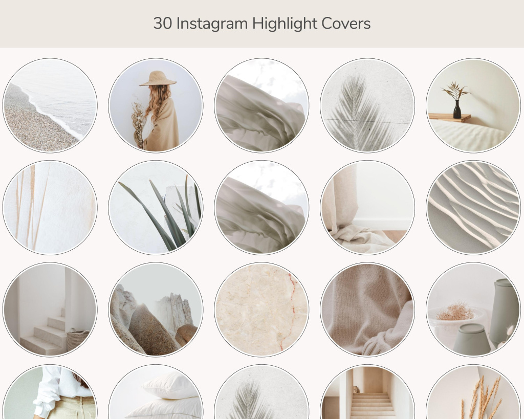 Neutral Instagram Highlight Covers - Atriel