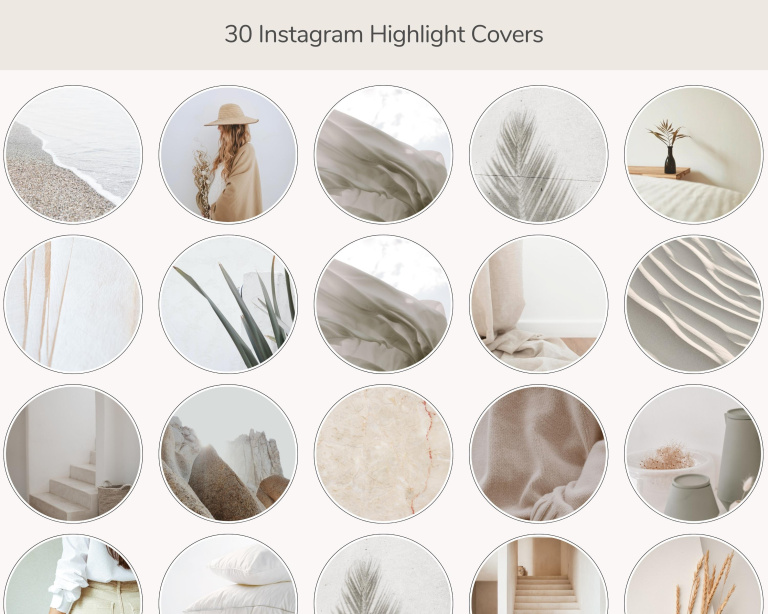 Neutral Instagram Highlight Covers - Atriel
